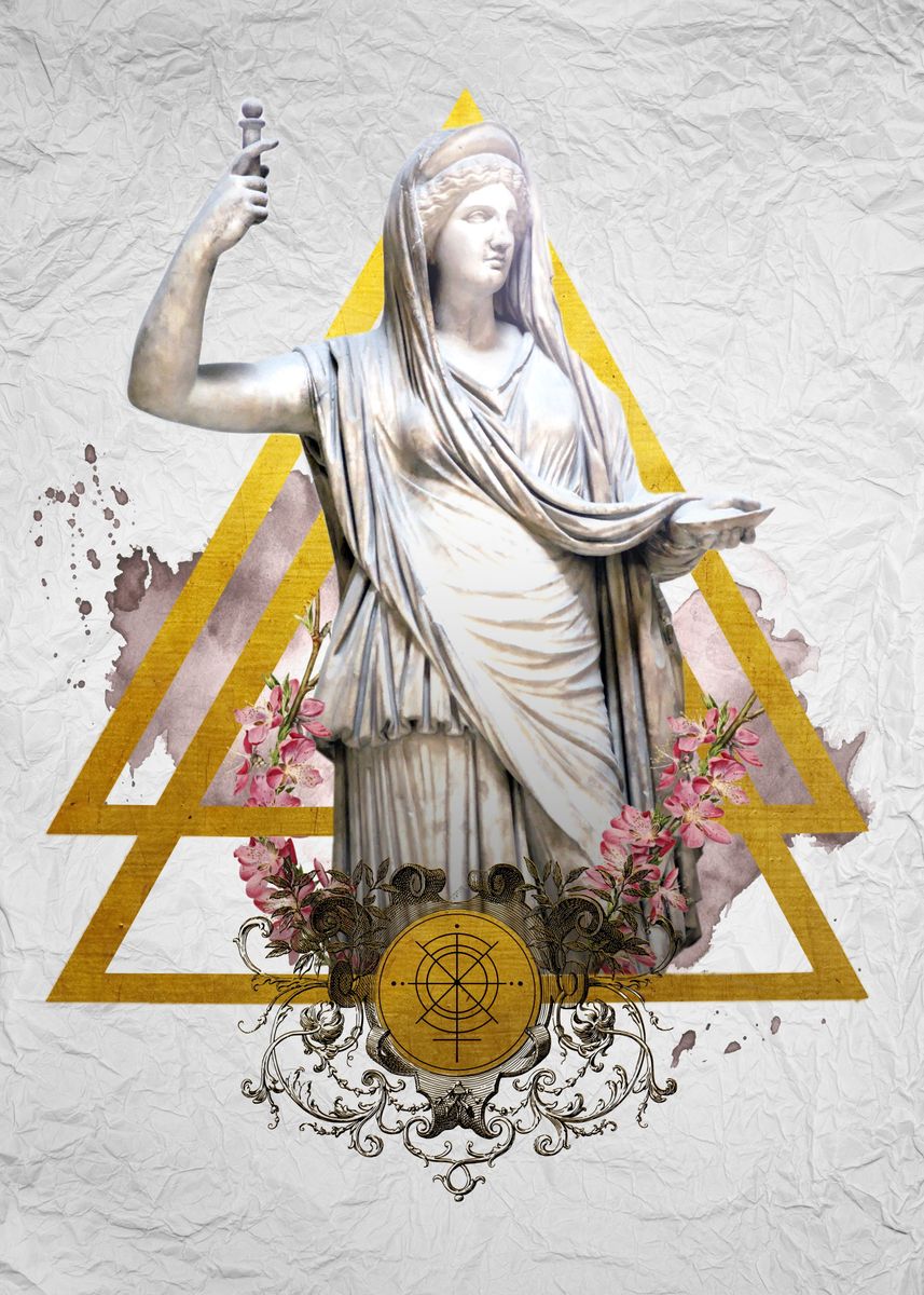 'Greek Goddess Hera' Poster, picture, metal print, paint by Geometrical ...