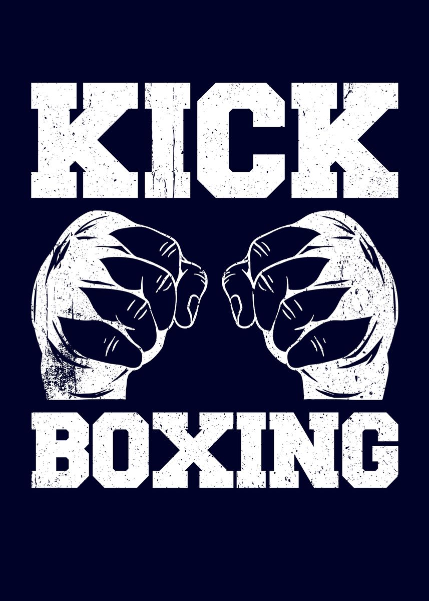 'Kickboxing Kickboxer' Poster, picture, metal print, paint by MzumO ...