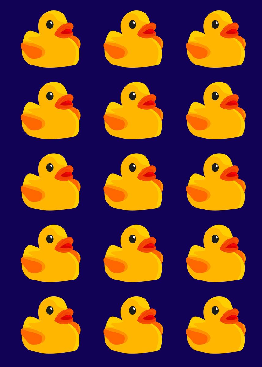 'Rubber Ducks Collection' Poster, picture, metal print, paint by Eline ...