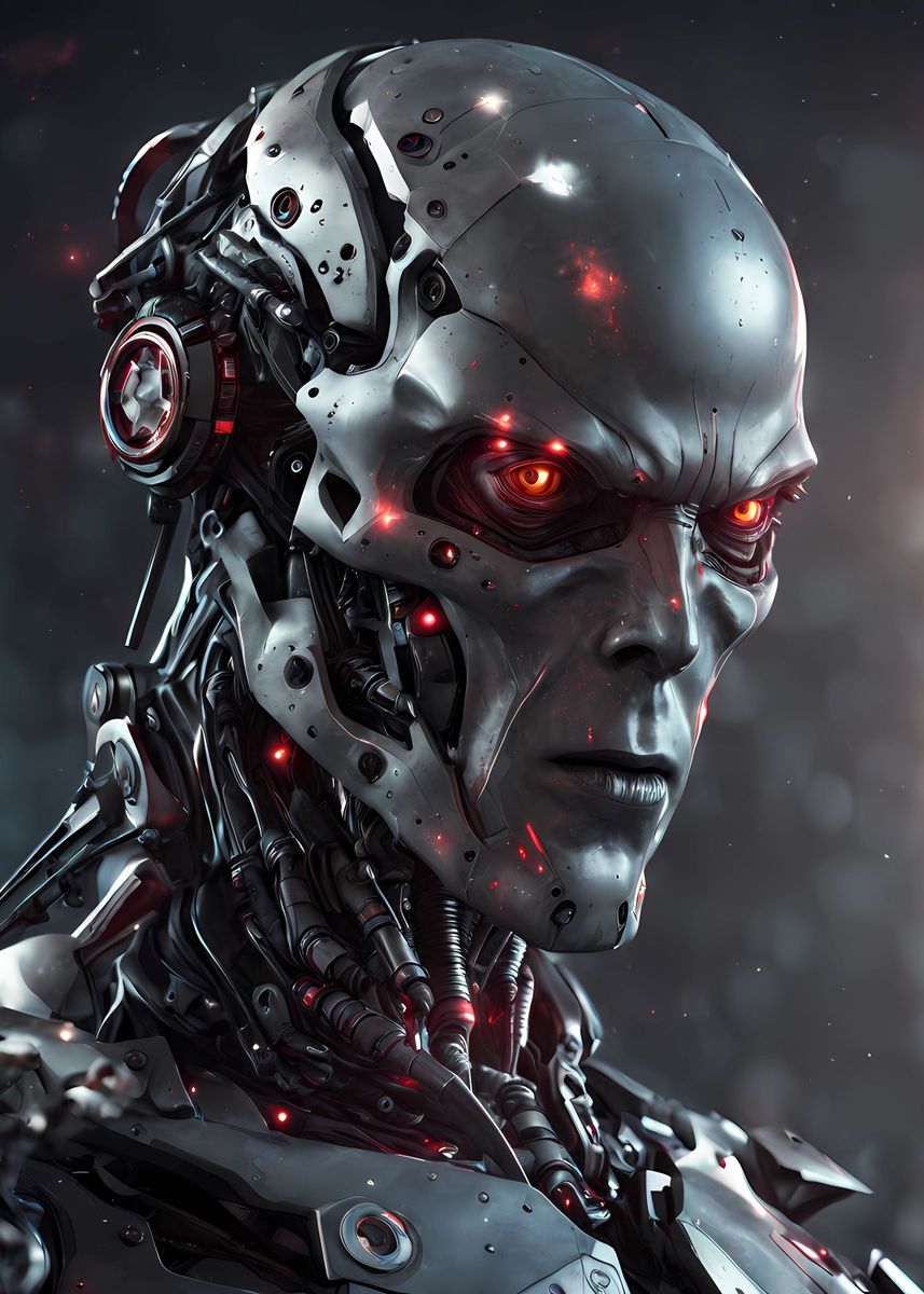 'Bad cyborg' Poster, picture, metal print, paint by Oleksandr Kovalov ...