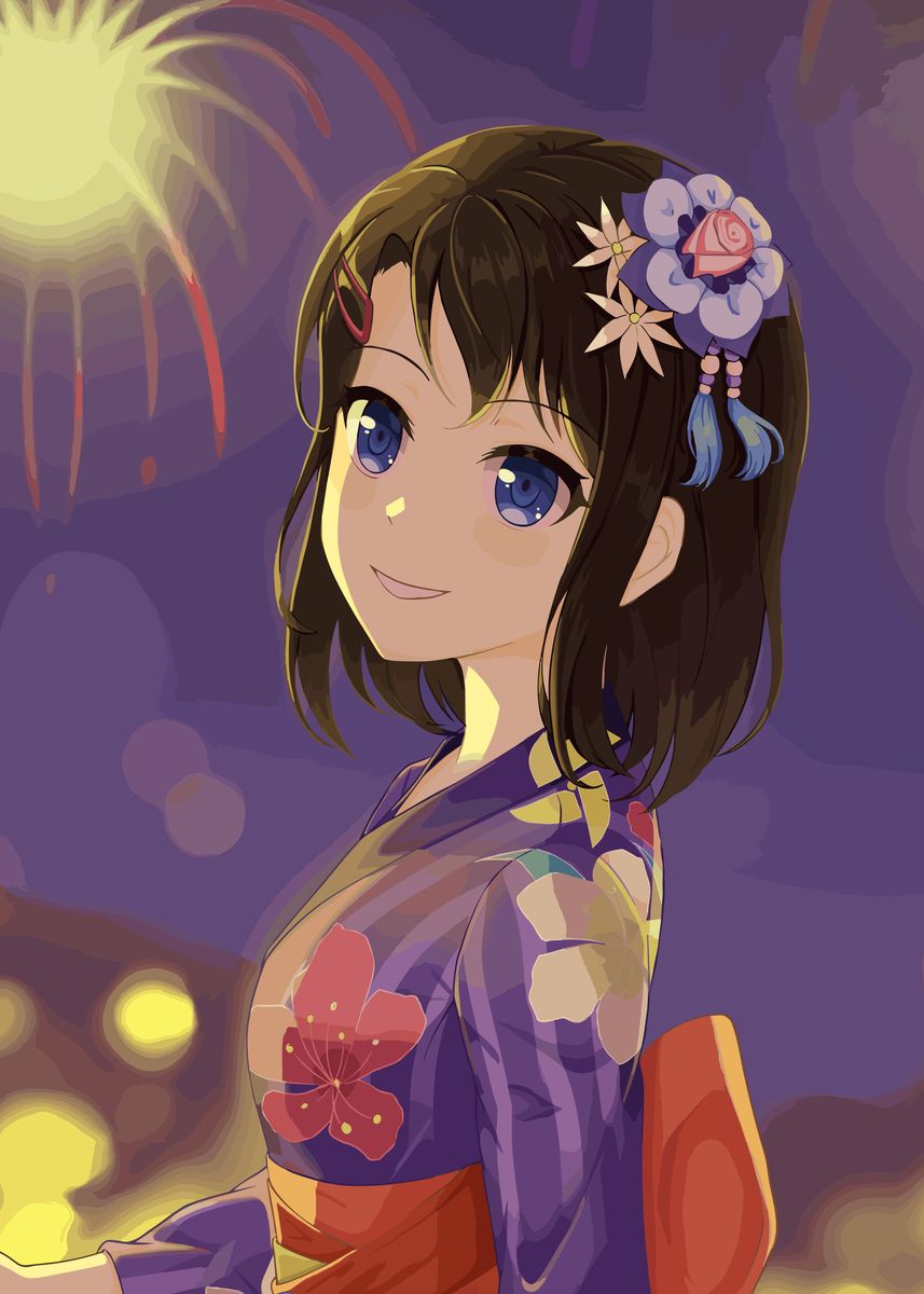 'girls anime' Poster, picture, metal print, paint by henderson last ...