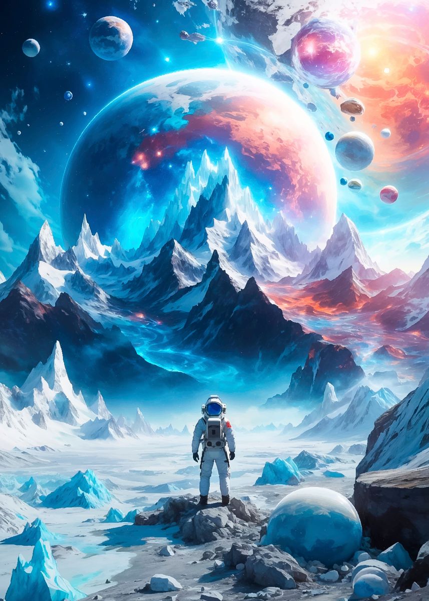 'Blue Planet' Poster, picture, metal print, paint by James Garcia ...