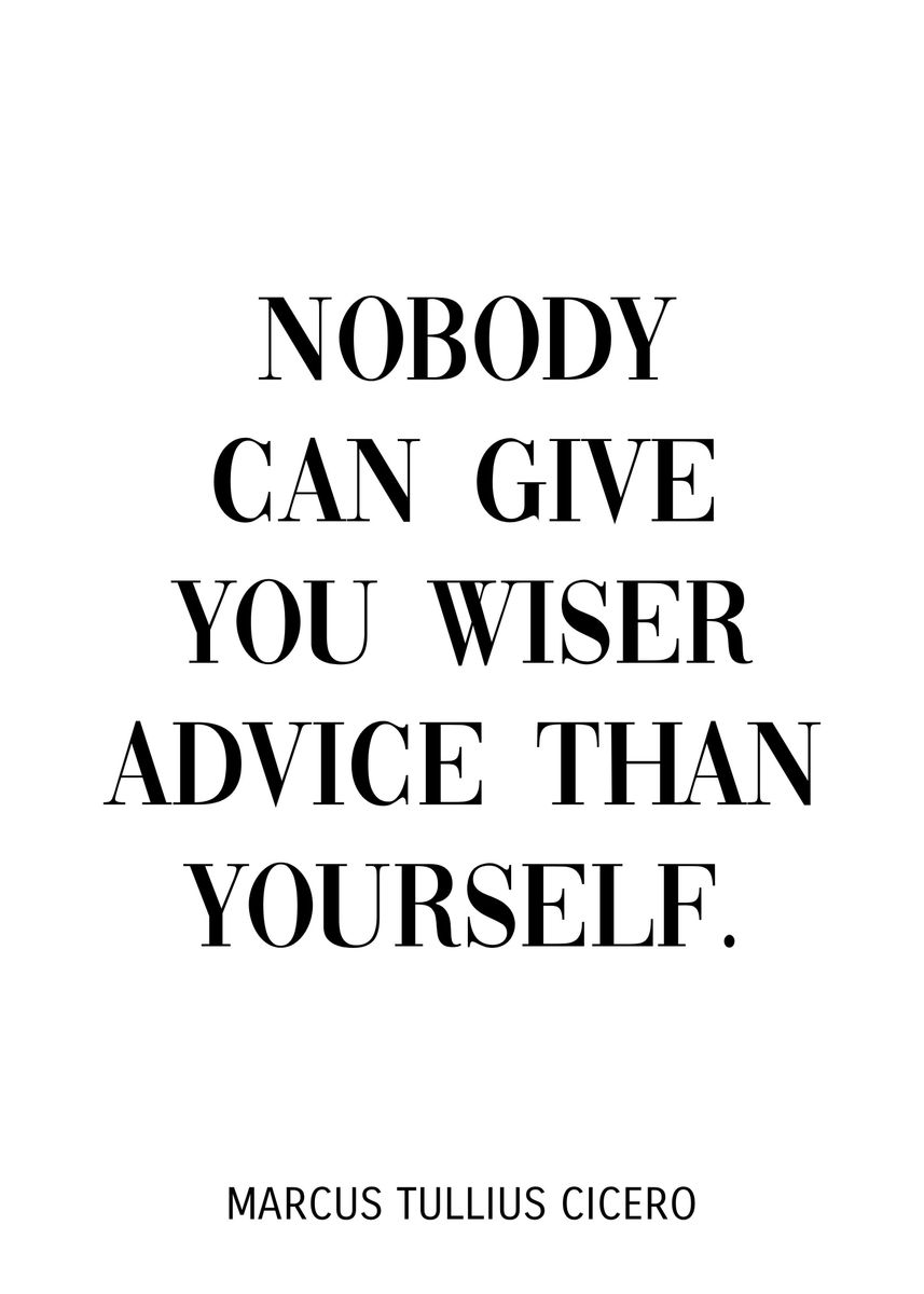 'Cicero Quotes ' Poster, picture, metal print, paint by KLIP CREATIVE ...