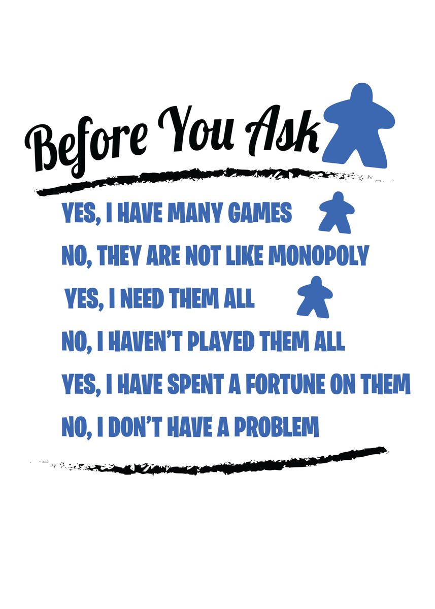 'before you ask ' Poster, picture, metal print, paint by Andreas ...