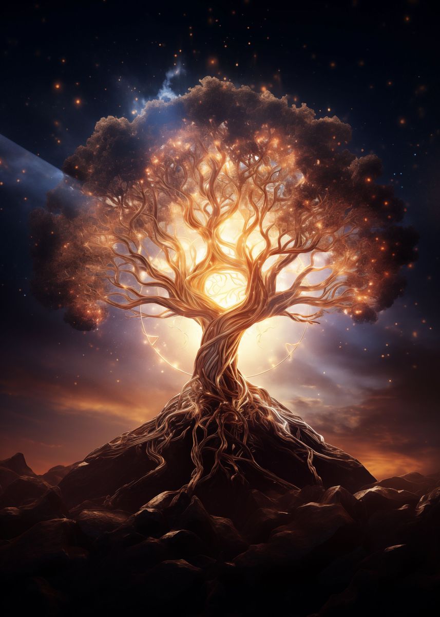 'Magical Tree of Life' Poster, picture, metal print, paint by Zenz ...