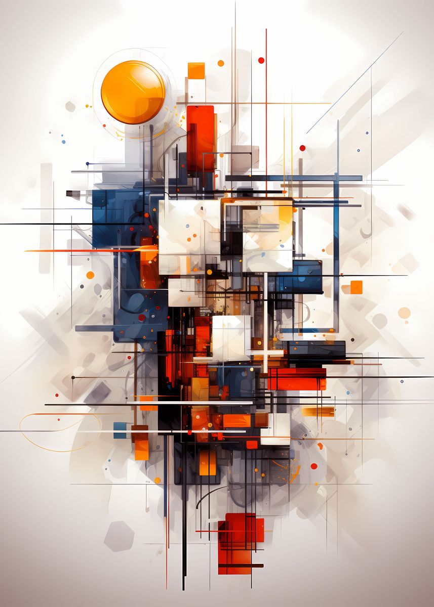 'Abstract expressionism' Poster, picture, metal print, paint by ART JOY ...