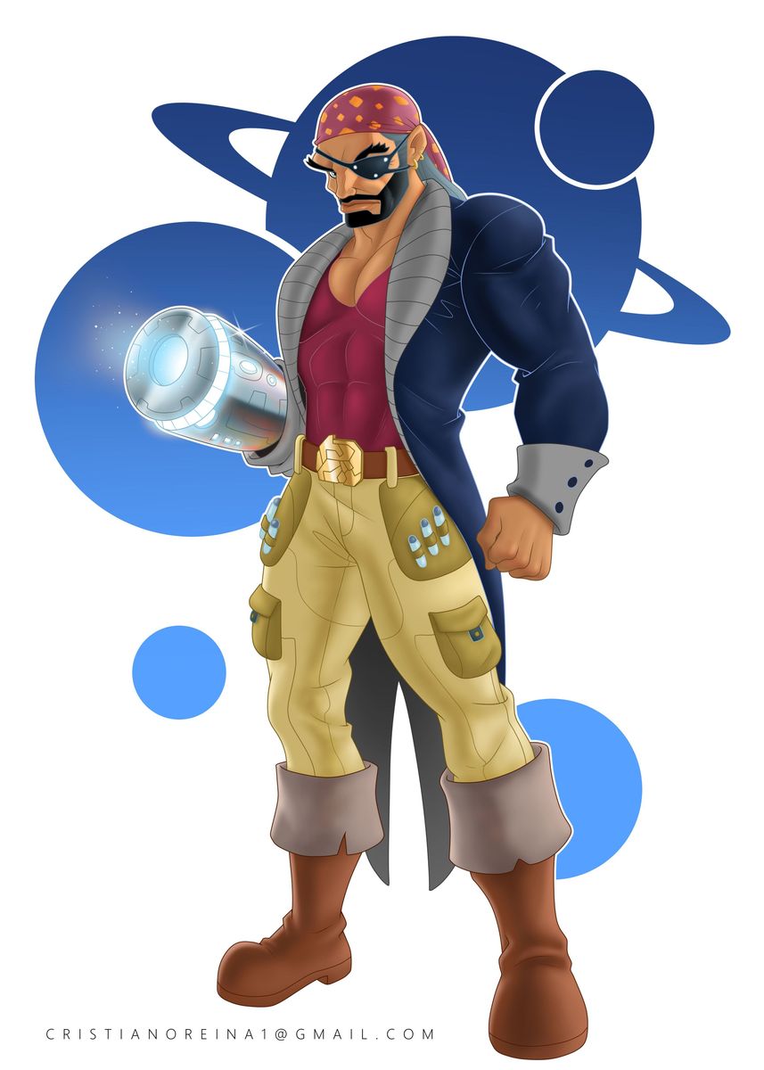 'Space pirate' Poster, picture, metal print, paint by Cristiano Reina ...