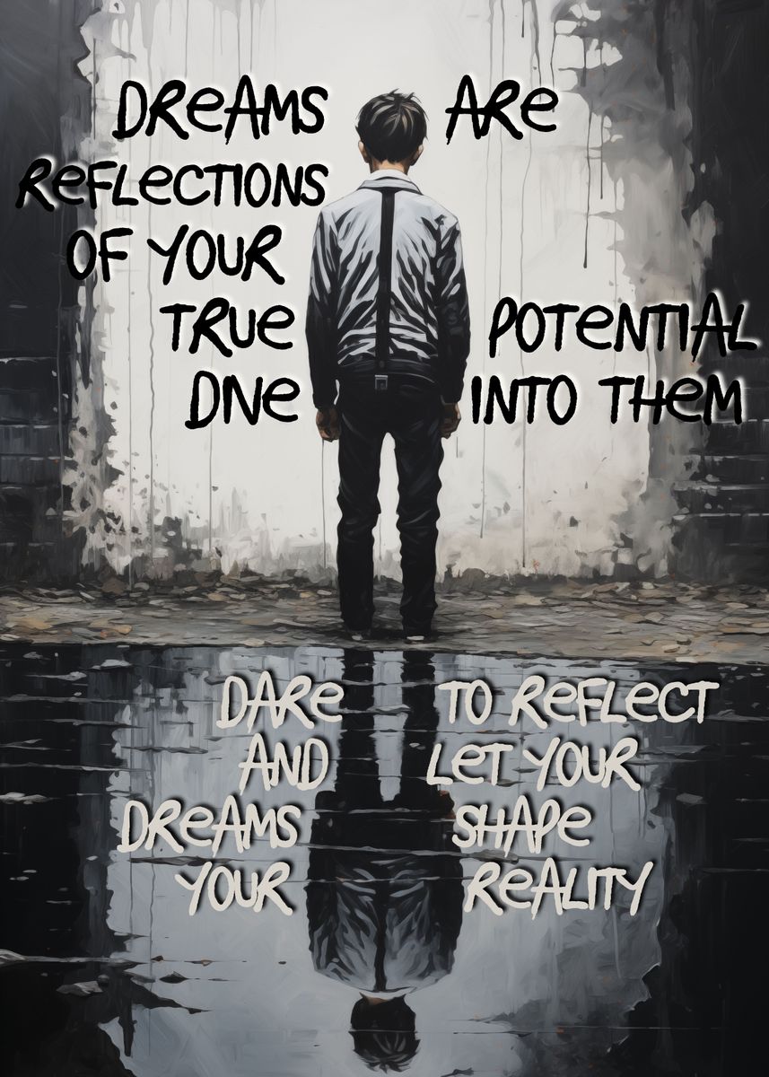 'Reflections of Dreams' Poster, picture, metal print, paint by ...