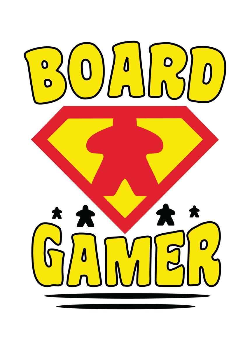 'Board gamer' Poster, picture, metal print, paint by Andreas Schellenberg | Displate