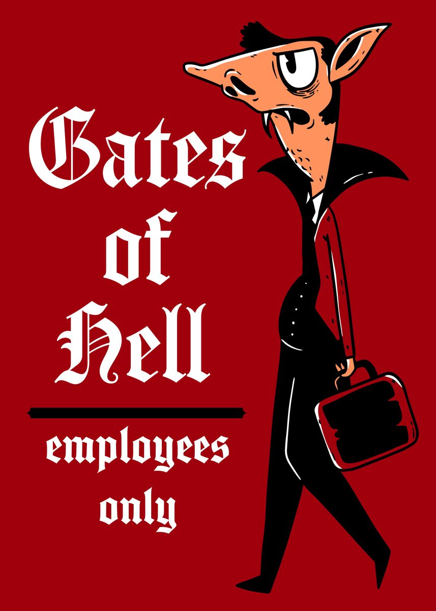 'Funny Gothic Art Print' Poster, picture, metal print, paint by Mircea ...