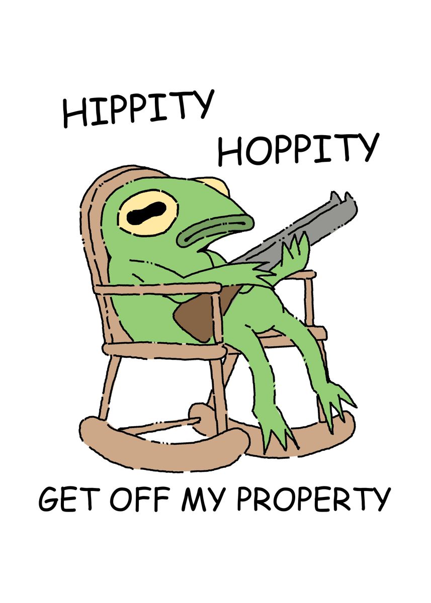 'hippity hoppity frog' Poster, picture, metal print, paint by wine age ...
