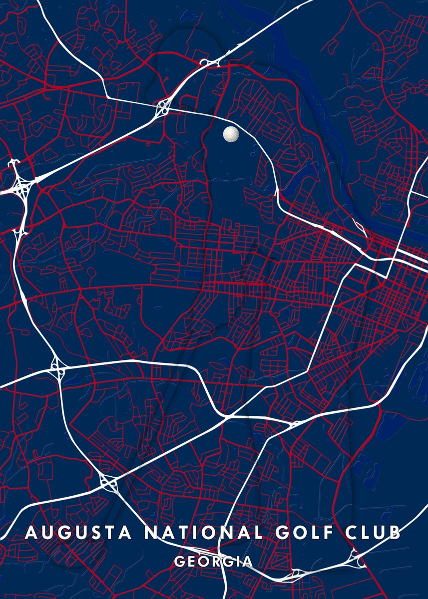 'Augusta National Golf Club' Poster, picture, metal print, paint by ...