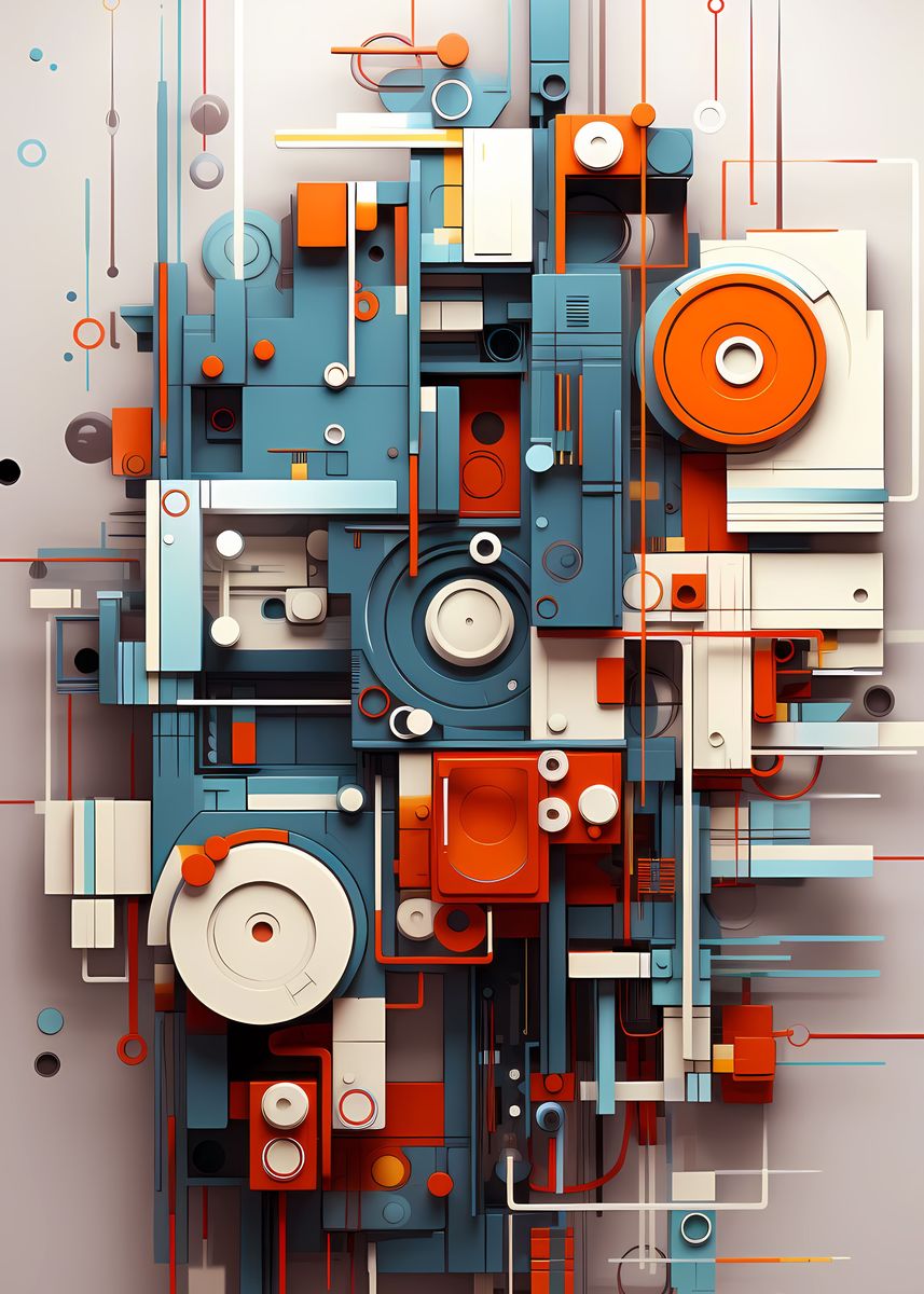 'Abstract expressionism' Poster, picture, metal print, paint by ART JOY ...