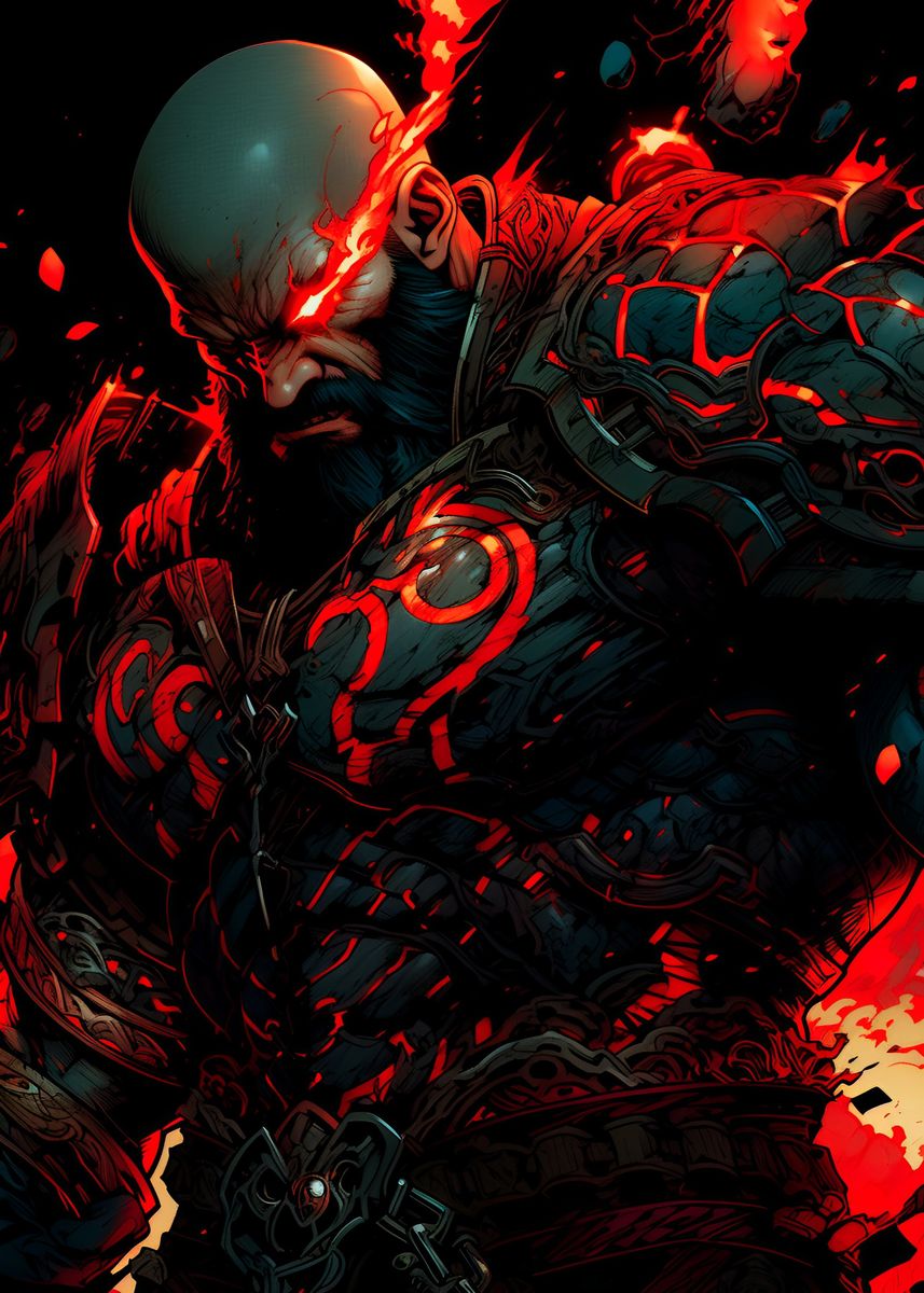 'Viking Thor God Warlord' Poster, picture, metal print, paint by Dark ...