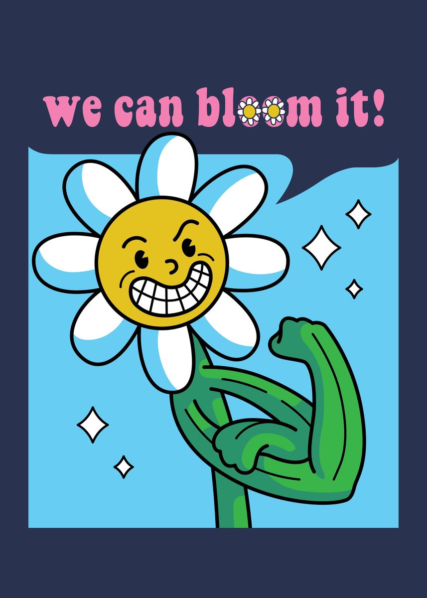 'Flower Power' Poster, picture, metal print, paint by Quilimo Studio ...