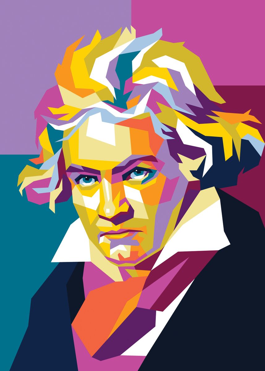 'beethoven' Poster, picture, metal print, paint by Roseed Abbas | Displate