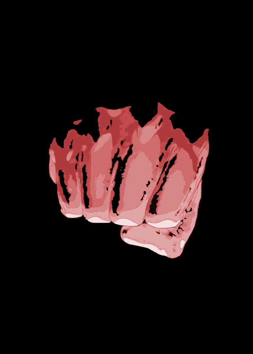 'Angry Hand ' Poster, picture, metal print, paint by pus meong | Displate