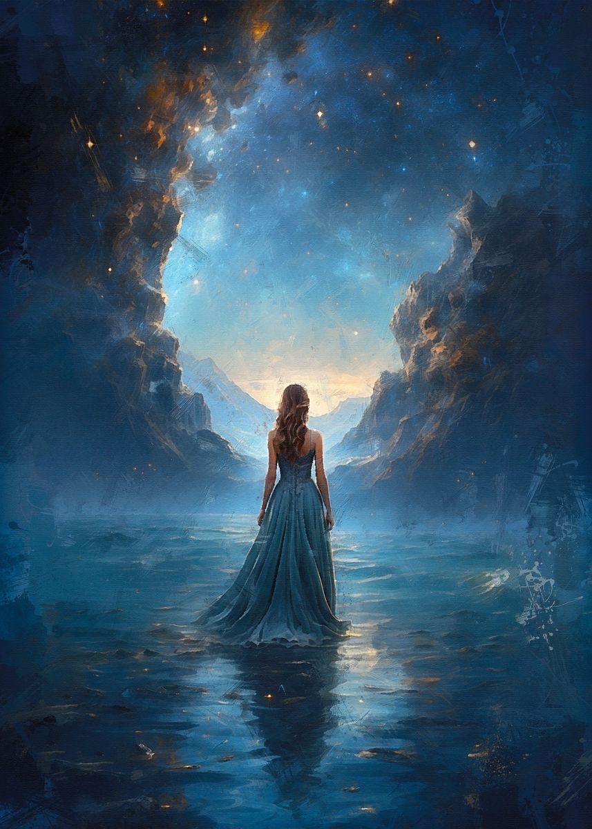 'Digital Dreamscapes' Poster, picture, metal print, paint by FlyingBlade | Displate