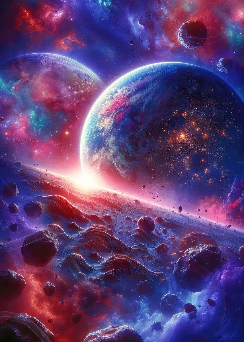 'Cosmic Colossus' Poster, picture, metal print, paint by Xi Designs ...