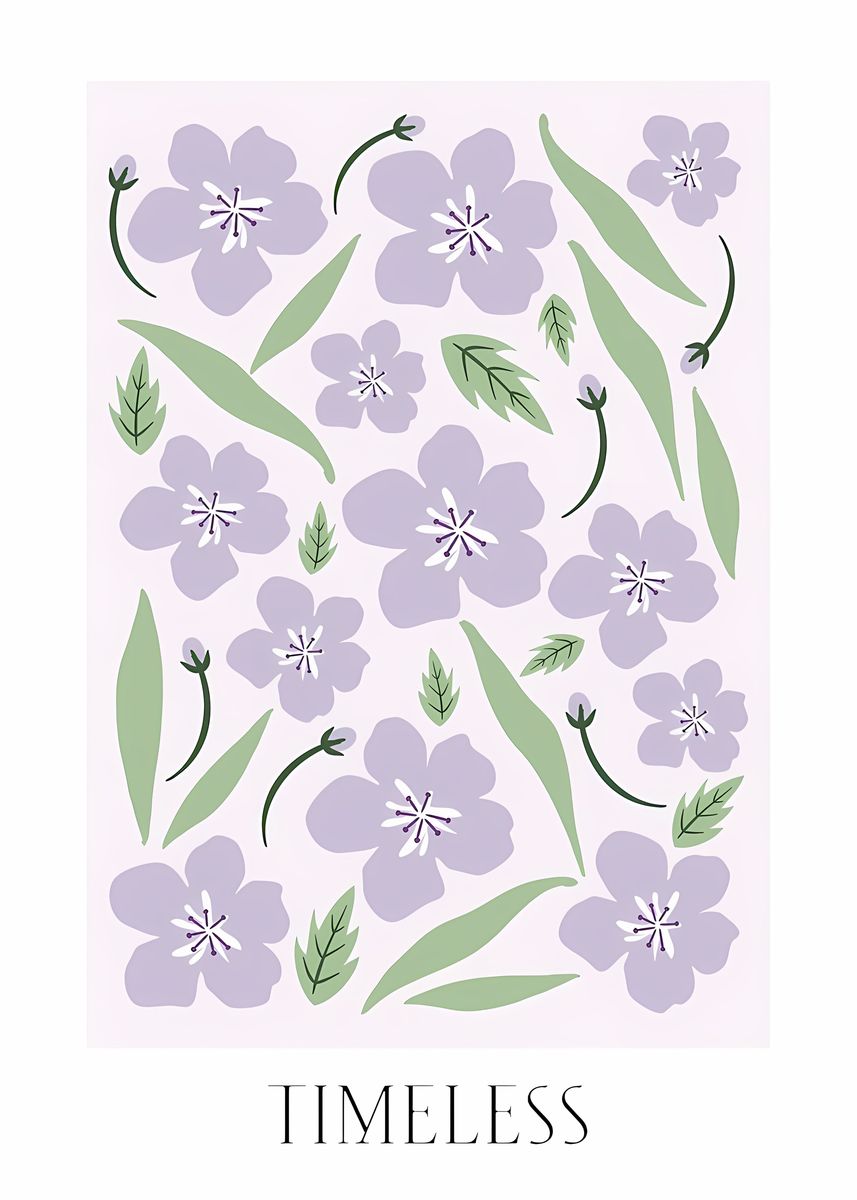 'timeless Floral' Poster, picture, metal print, paint by Executive ...