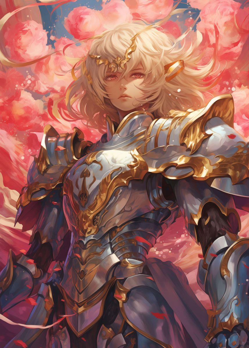 'Silver Knight' Poster, picture, metal print, paint by Akaiji | Displate