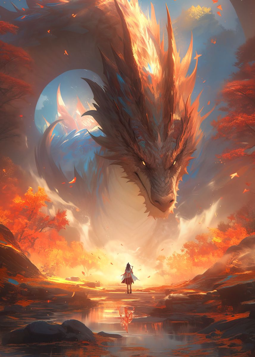 'Angry Dragon' Poster, picture, metal print, paint by Chad Walker ...