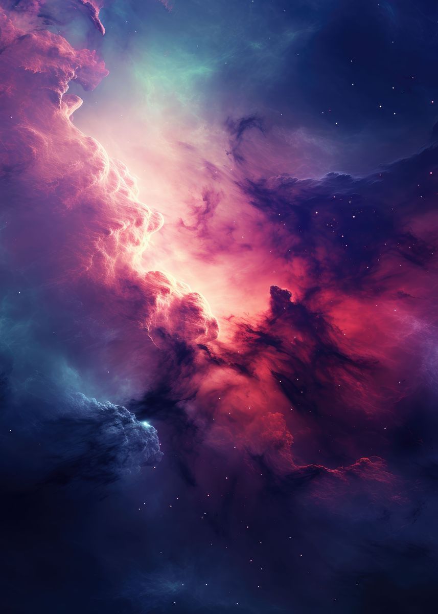 'Galaxy Dust' Poster, picture, metal print, paint by royalsigns | Displate