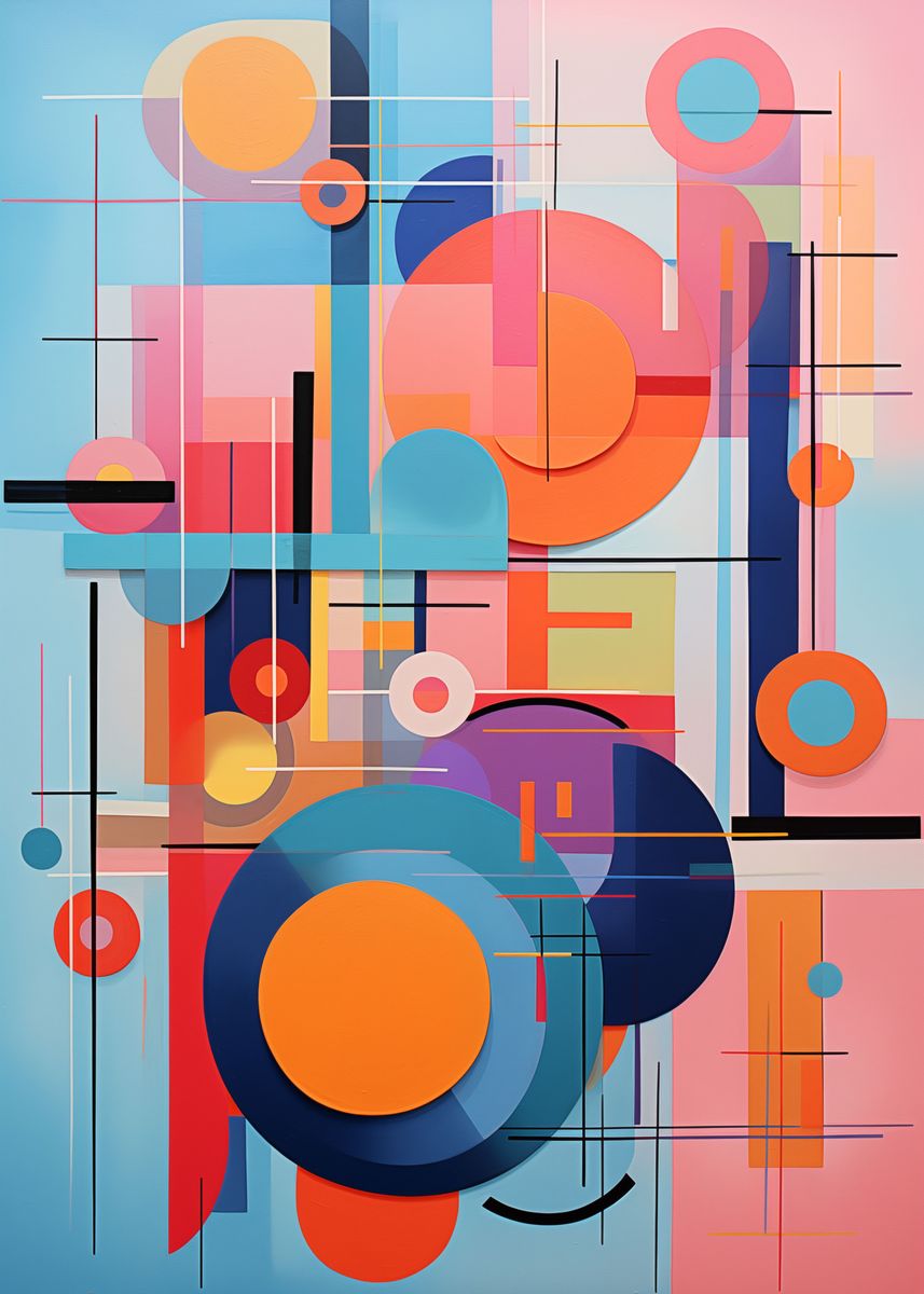 'Colorful Reflections' Poster, picture, metal print, paint by Akaiji ...