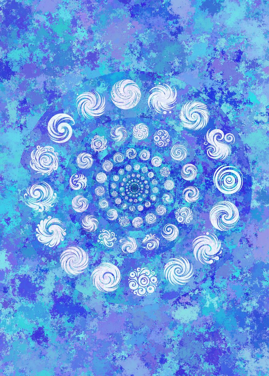 'Frost Swirls and Patterns' Poster, picture, metal print, paint by ...