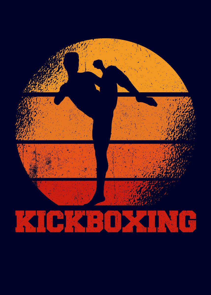 'Kickboxing Kickboxer' Poster, picture, metal print, paint by MzumO ...