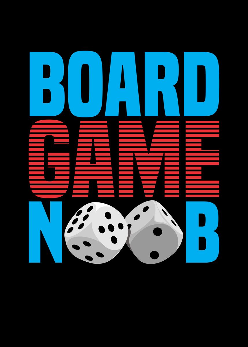 'Board game noob' Poster, picture, metal print, paint by Andreas Schellenberg | Displate