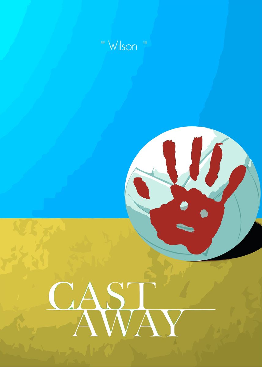 'Cast Away' Poster, picture, metal print, paint by Alita marquez | Displate