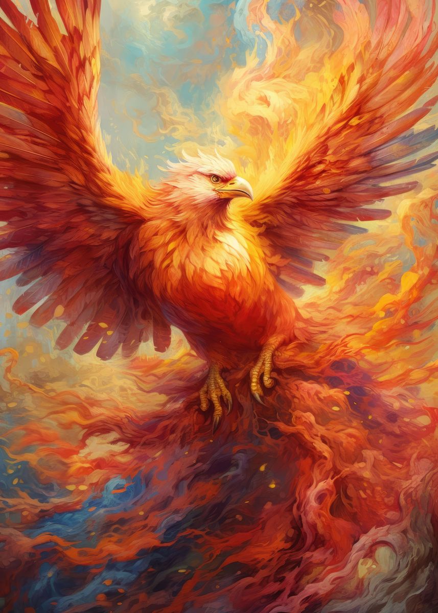'Phoenix Fire' Poster, picture, metal print, paint by Stylianos ...