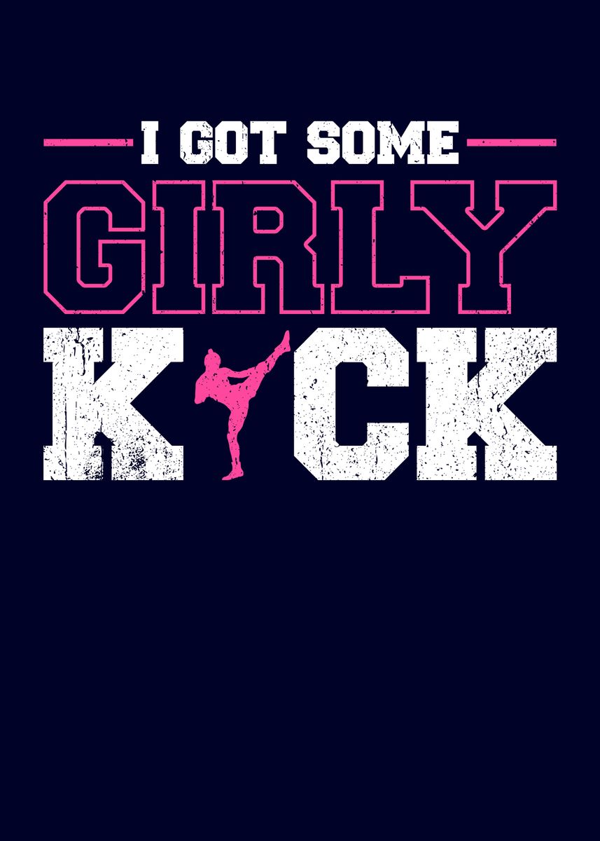 'Kickboxing Kickboxer' Poster, picture, metal print, paint by MzumO ...