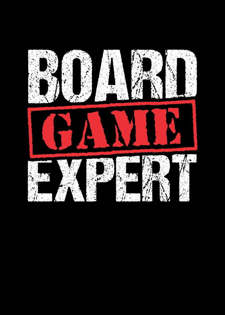 'Board game expert' Poster, picture, metal print, paint by Andreas ...