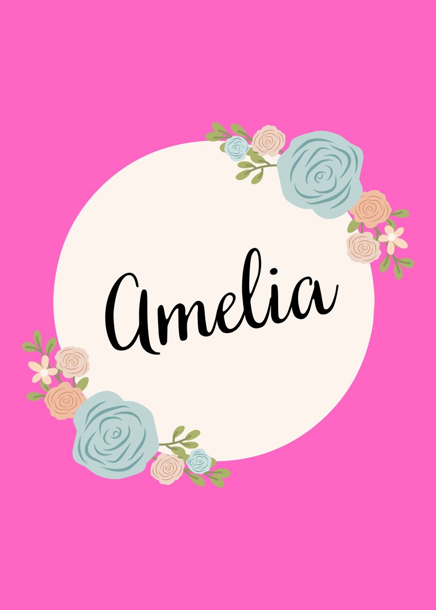 'Tropical Flower Amelia' Poster, picture, metal print, paint by Vicky ...