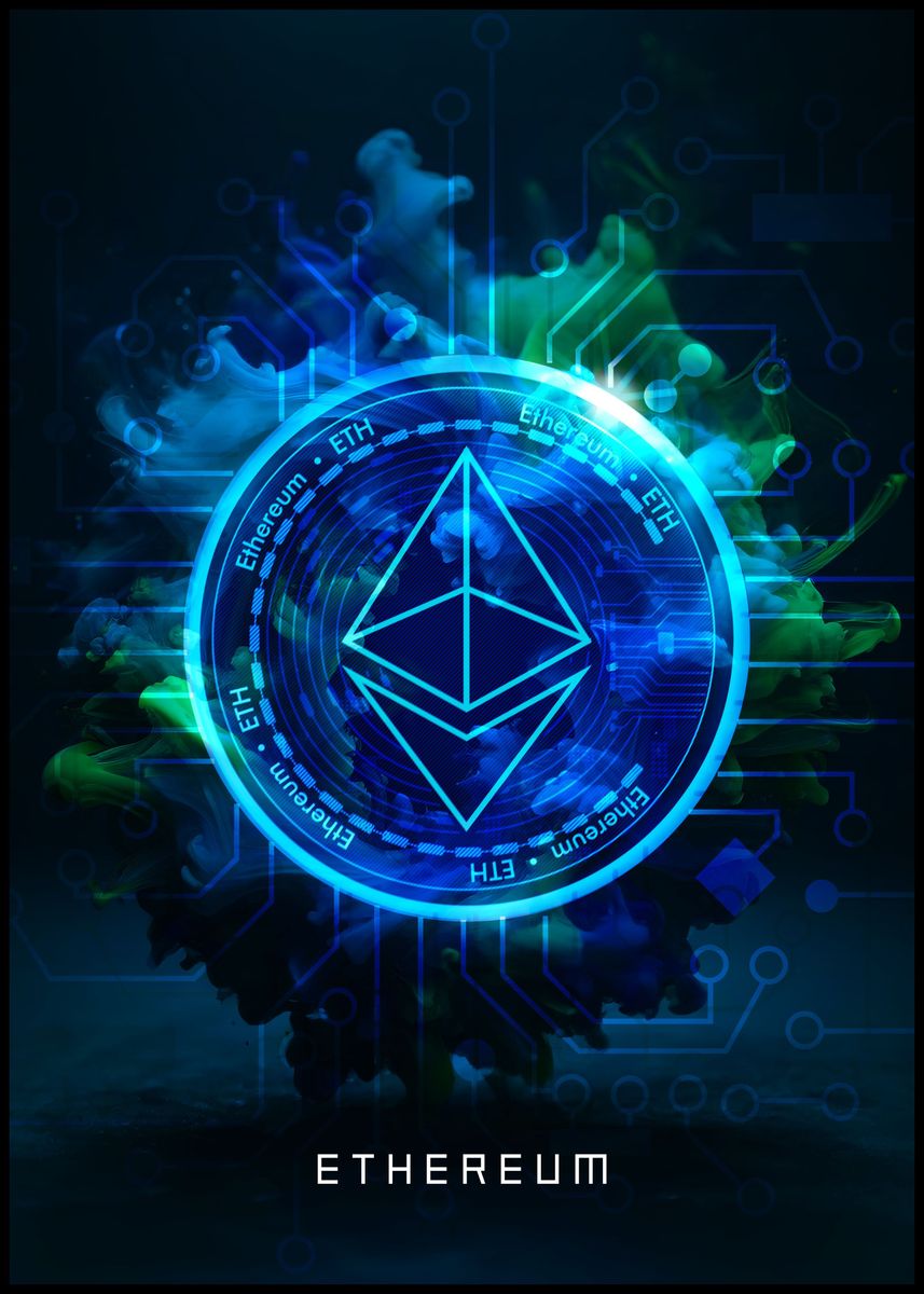 'Dark Ethereum' Poster, picture, metal print, paint by Alternative Dark ...