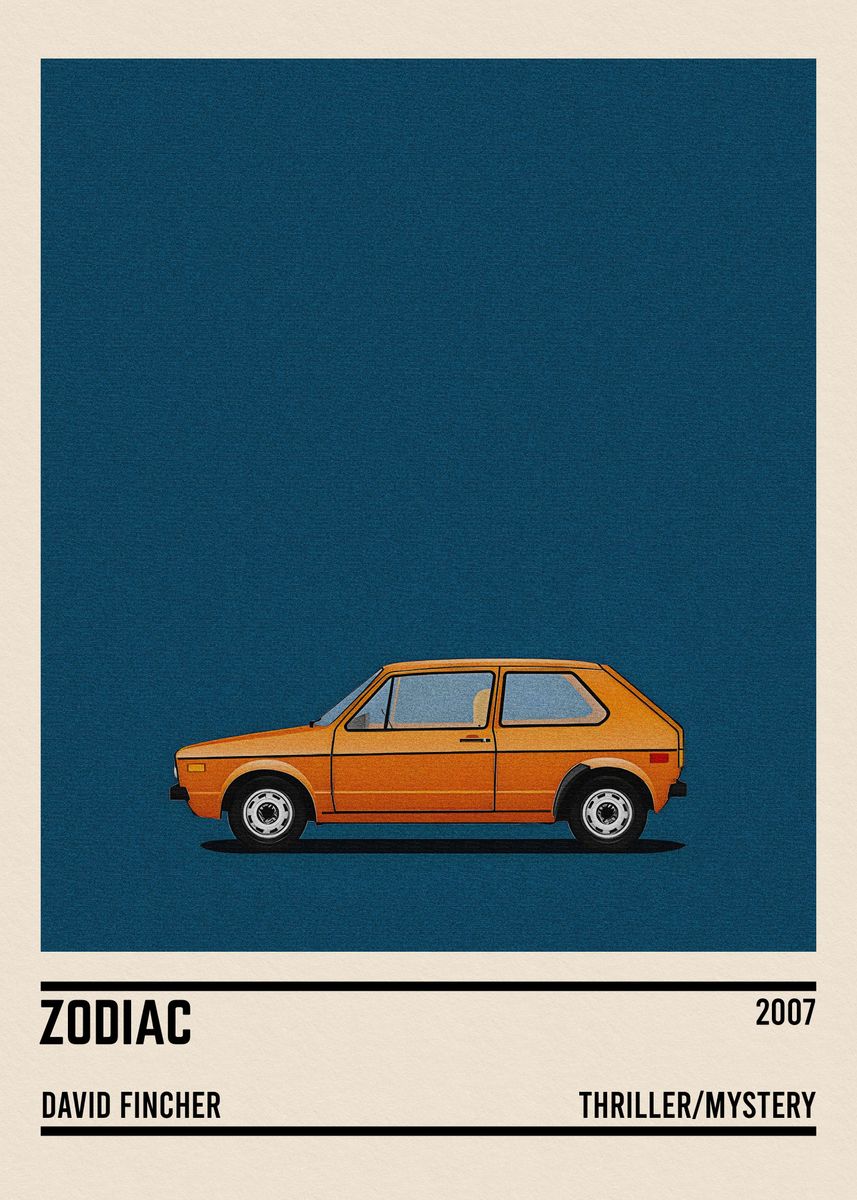 'Zodiac car Movie Poster' Poster, picture, metal print, paint by Louise ...