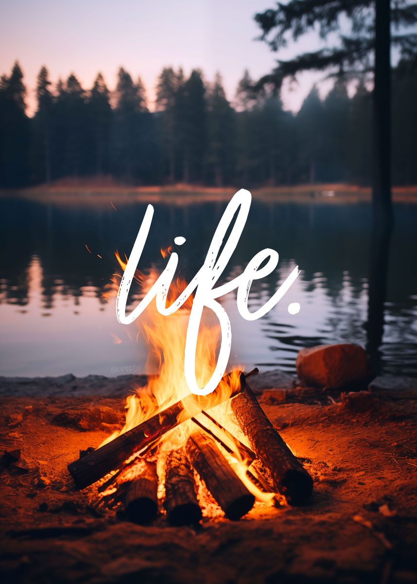 'Campfire Inspirational' Poster, picture, metal print, paint by LVTFCO ...