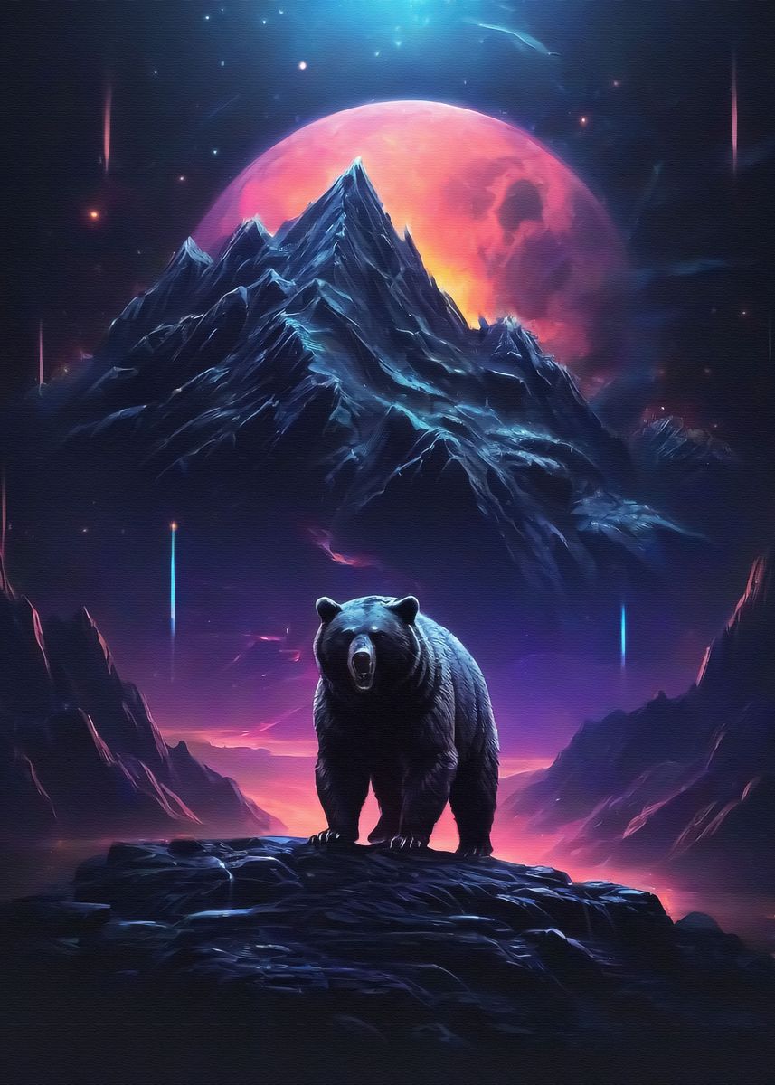 'mountain keeper' Poster, picture, metal print, paint by asri majid ...