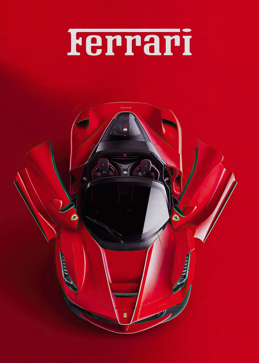'Ferrari LaFerrari Aperta' Poster, picture, metal print, paint by Lee ...