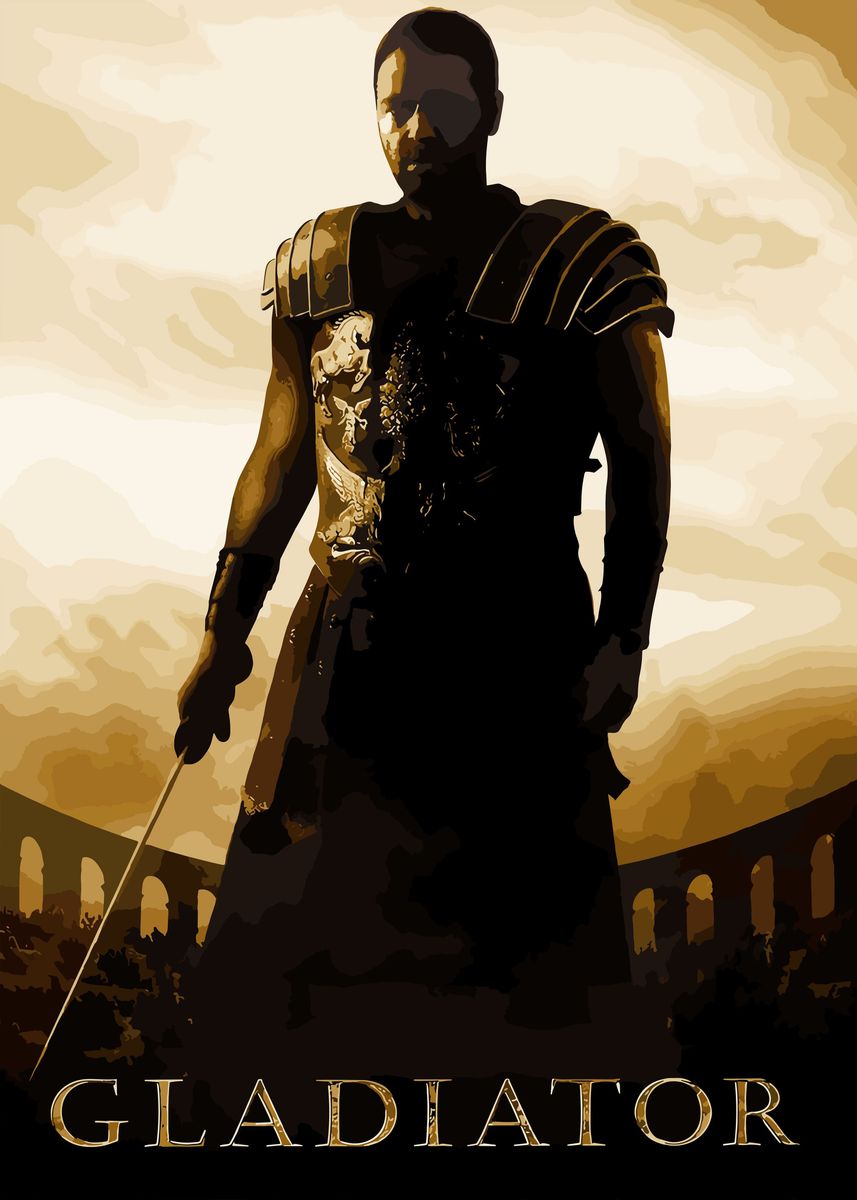 'Gladiator' Poster, picture, metal print, paint by Adney | Displate