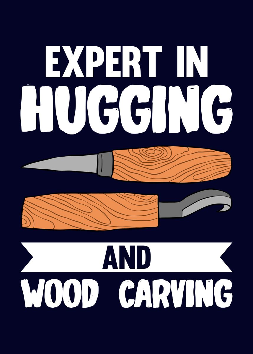 'Whittling Wood Carving' Poster, picture, metal print, paint by MzumO ...