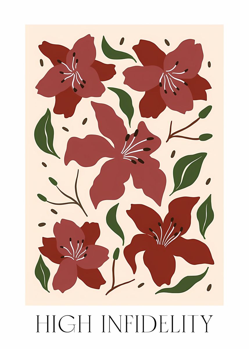 'Melodic Infidelity Bloom' Poster, picture, metal print, paint by ...