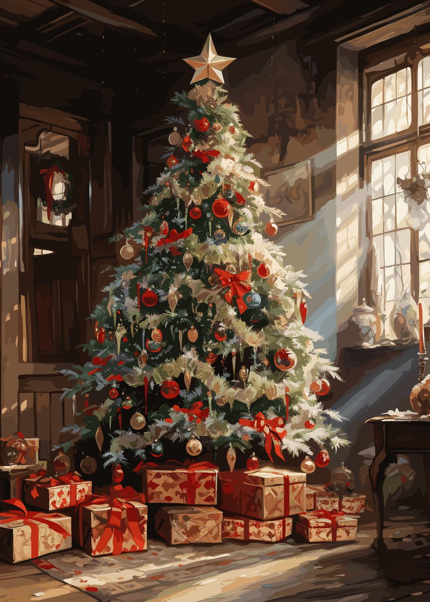 'Christmas Tree' Poster, picture, metal print, paint by Nicholas Rose ...