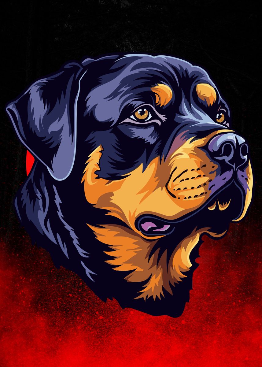 'the king dogs' Poster, picture, metal print, paint by rahma azari ...
