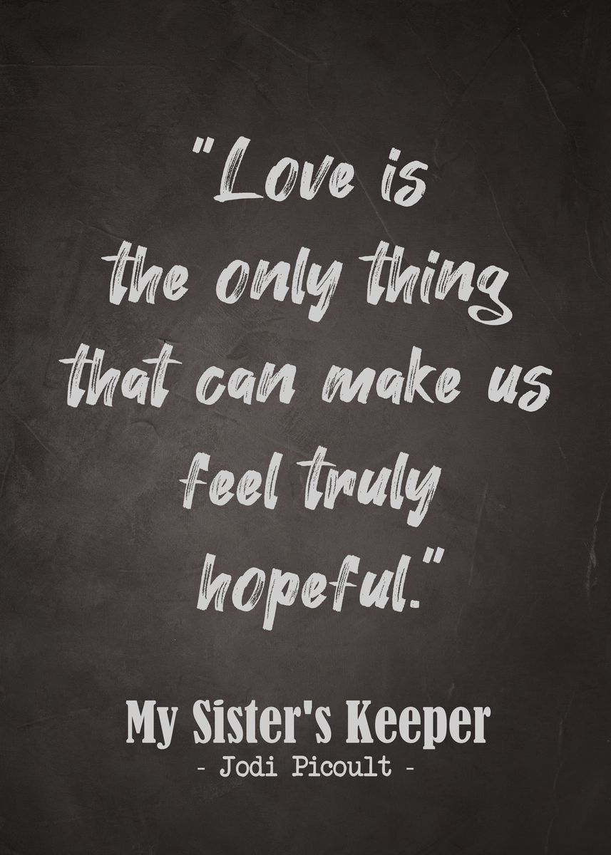 'My Sisters Keeper' Poster, picture, metal print, paint by Monochrome ...