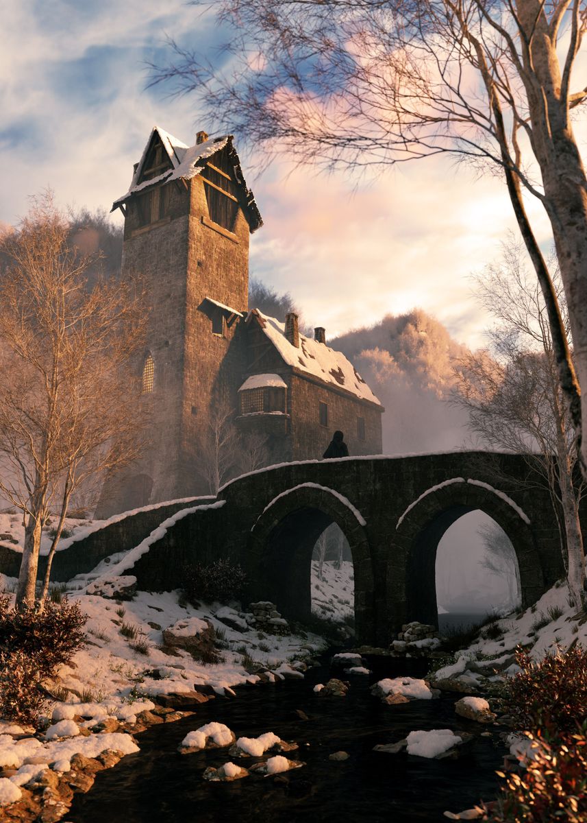 'The Last watchtower paint' Poster, picture, metal print, paint by ...