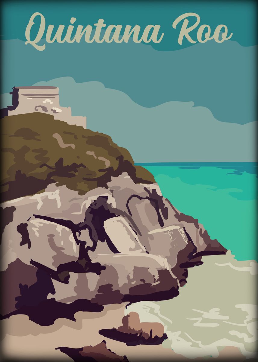 'Quintana roo' Poster, picture, metal print, paint by Kaye Whitesel ...