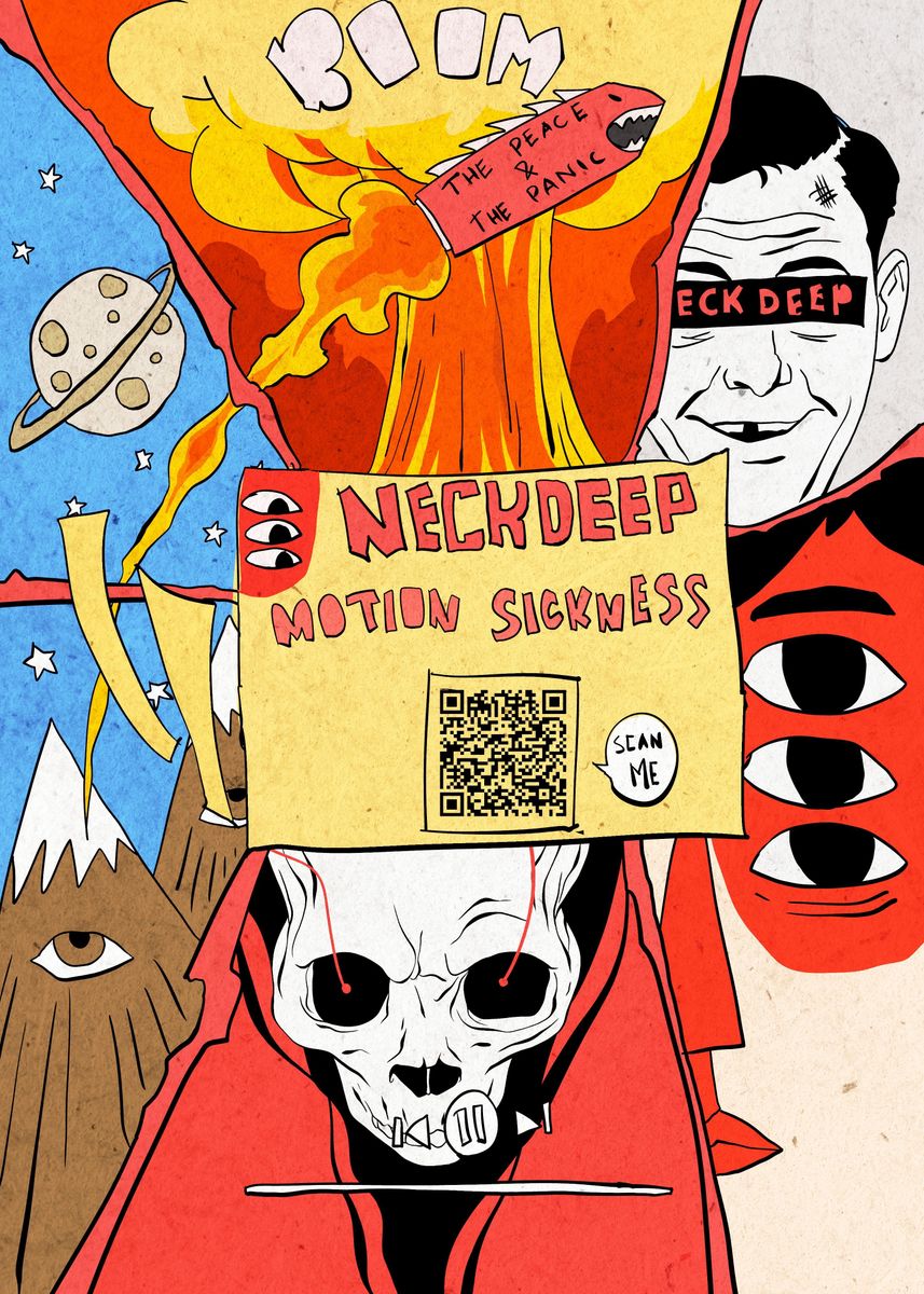 'Motion sickness' Poster, picture, metal print, paint by eunoia | Displate